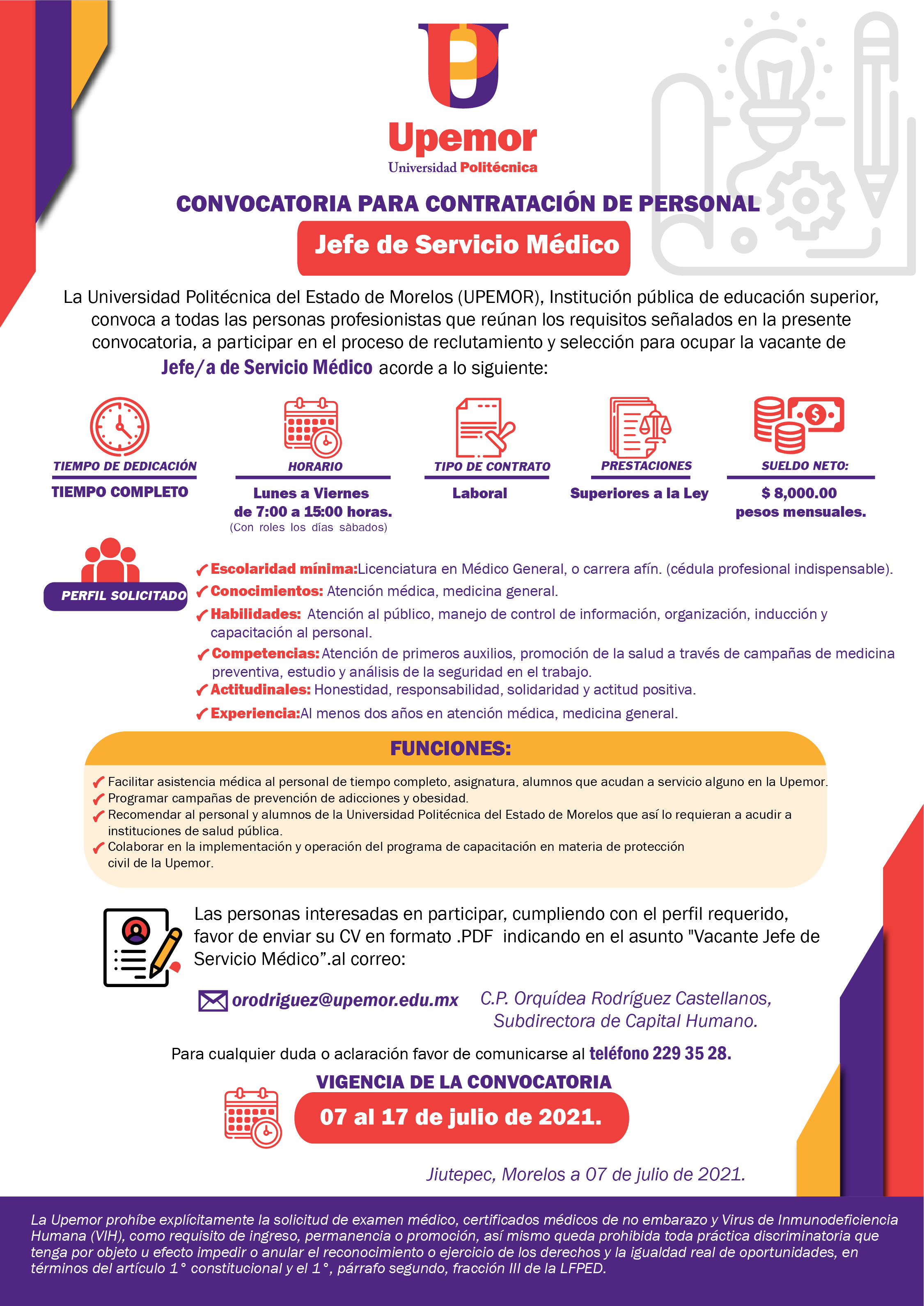 Upemor || Noticias y Avisos